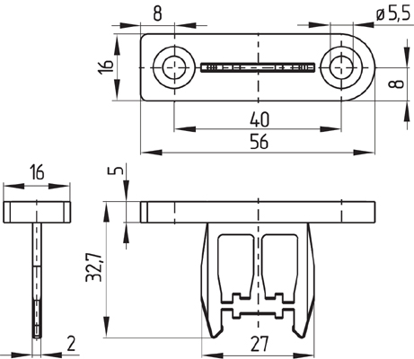 SCHMERSAL - Archivos CAD gratuitos - Straight actuator AZM 161-B1 ...