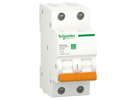 Schneider Electric - Free CAD models - Domae MCB 2P C 32A 4500A Miniature Circuit Breaker ...