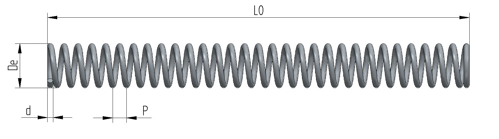 SCHWEIZER - Free CAD models - Continuous compression springs ...