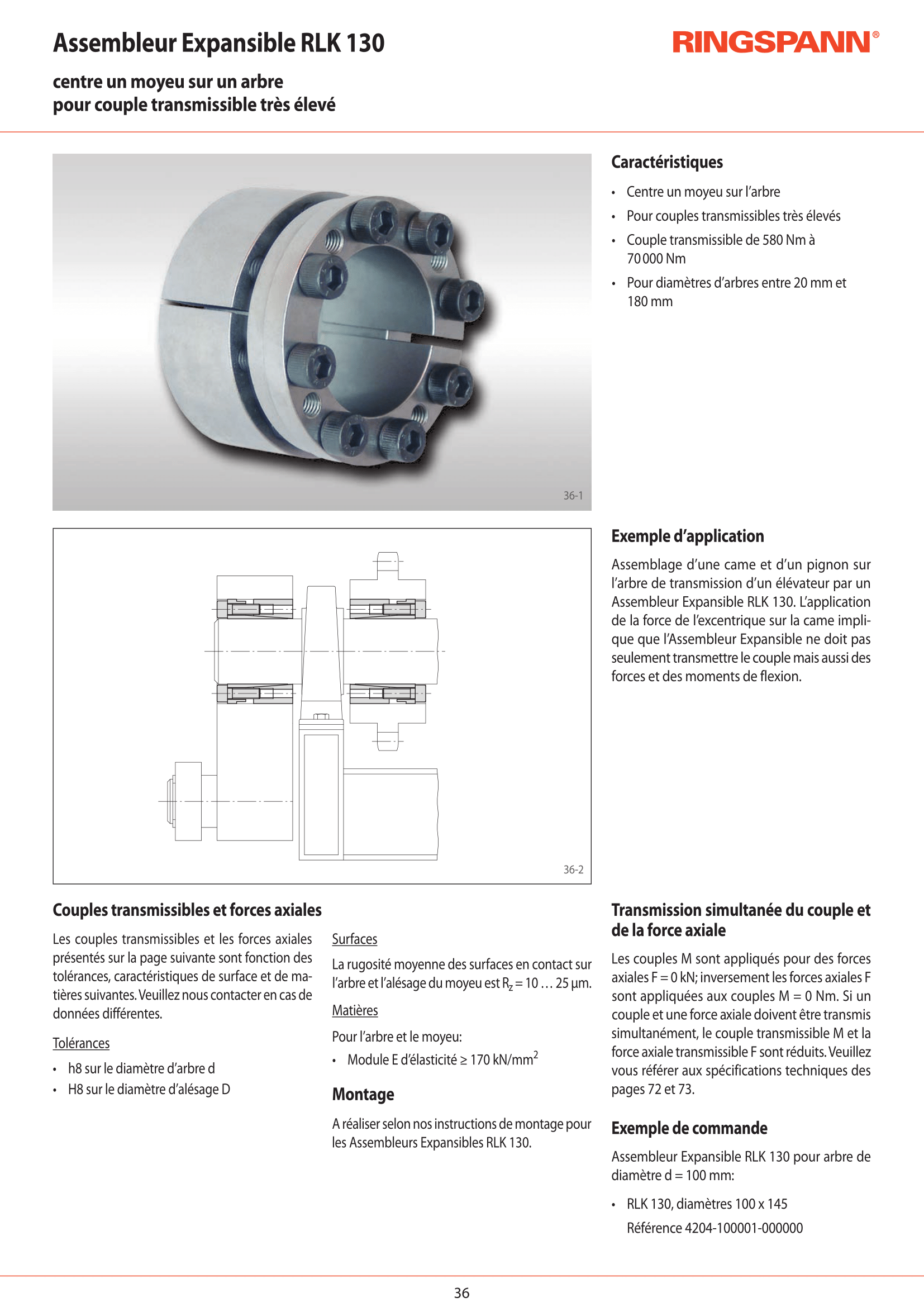 RINGSPANN France - 免费 CAD 模型 - Assembleur expansible RLK 130 - TraceParts