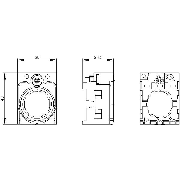 SIEMENS - Free CAD models - Auxiliary switch block - TraceParts