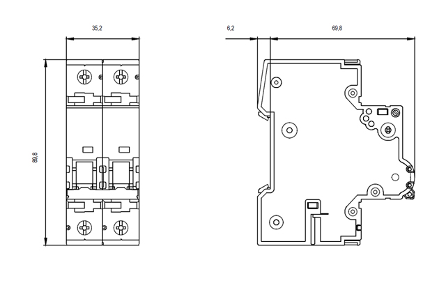 SIEMENS - Free CAD models - Miniature circuit breaker (MCB) - TraceParts