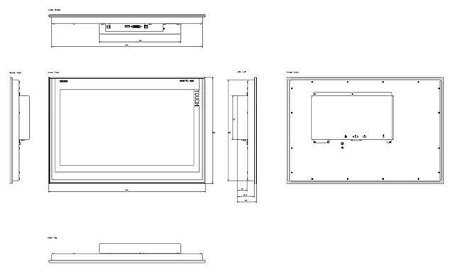 SIEMENS - File CAD gratuiti - Built-in monitor (industrial PC) - TraceParts
