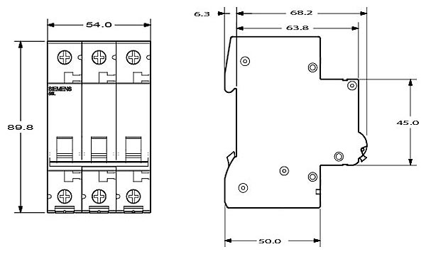 SIEMENS - Free CAD models - Miniature circuit breaker (MCB) - TraceParts