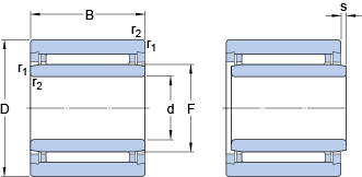 SKF - Free CAD models - Needle roller bearings with machined rings ...