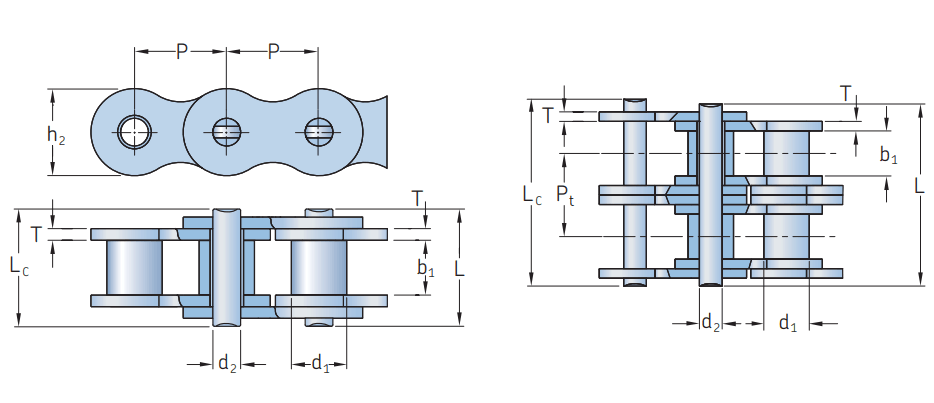 SKF - Free CAD models - Roller chains ANSI - TraceParts