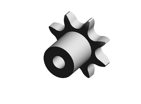 SKF - Free CAD models - Metric sprockets, simplex ISO 06B-1 with 9.525 mm pitch, Type B - TraceParts