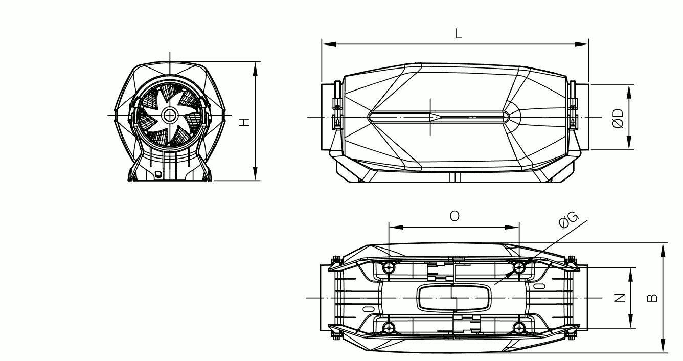 SODECA - Archivos CAD gratuitos - SDSILENCE - Extractores en línea para conductos de bajo nivel ...