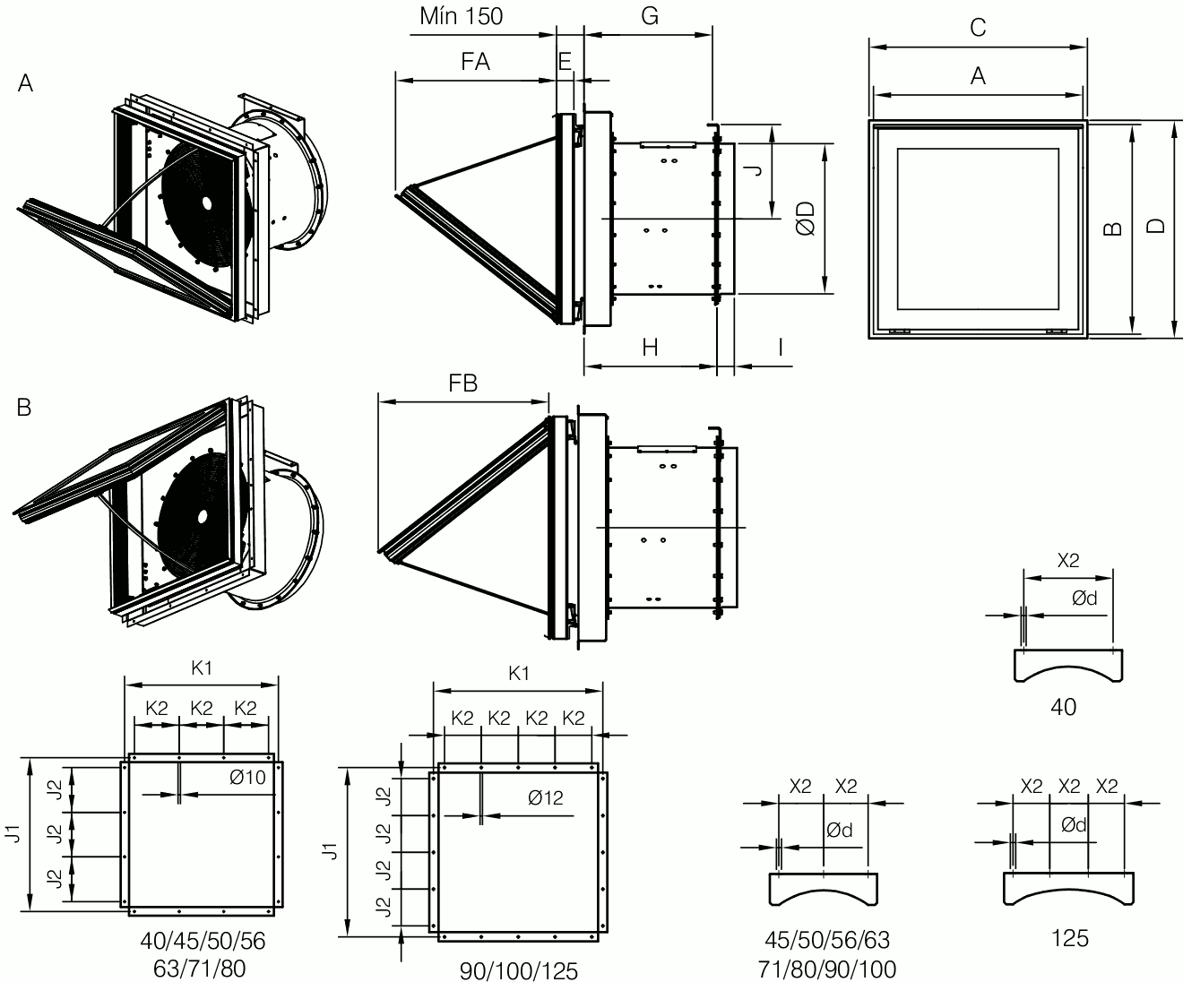 SODECA - Ücretsiz CAD modelleri - WALL_DUCT - Dynamic wall mount ...
