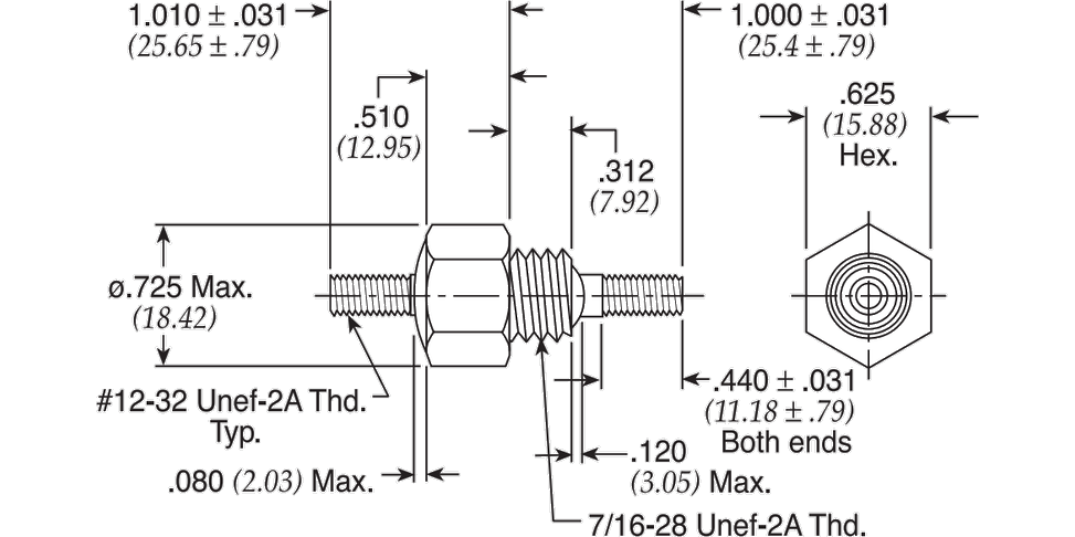 Spectrum Control - Free CAD models - Resin Sealed Bolt-in Filters ...