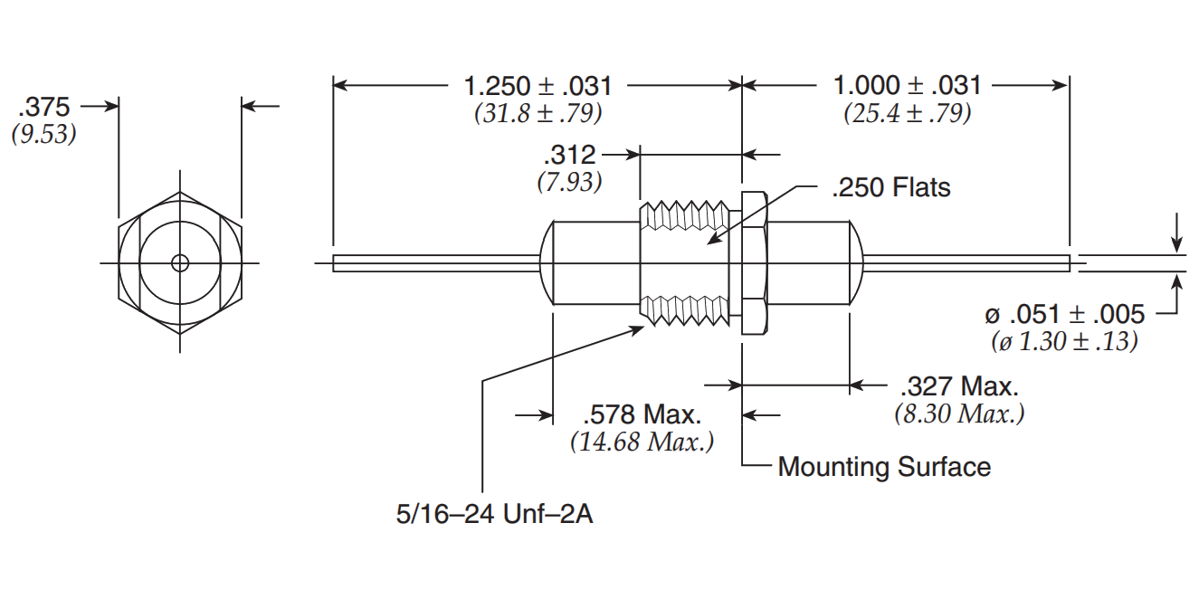 Spectrum Control - Free CAD models - Resin Sealed Bolt-in Filters ...