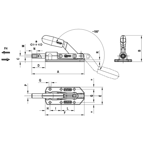 SPEEDY BLOCK - Free CAD models - Toggle clamp Form AS - Heavy - TraceParts
