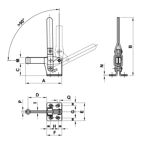 SPEEDY BLOCK - Free CAD models - Toggle clamp Form ER - TraceParts