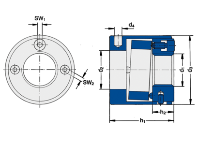 SPIETH - Free CAD models - CLAMPING NUTS SERIES AMS - TraceParts