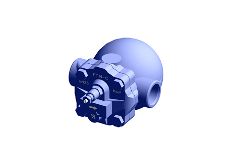 Spirax Sarco - Free CAD models - FT14 Steam Trap (Screwed) - TraceParts