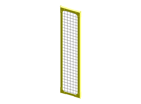 SQUARE GROUP - Free CAD models - Yellow Panels With Black Mesh (50 mm x ...