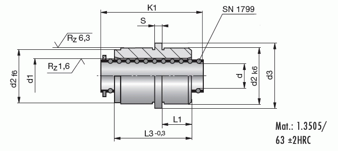 STRACK NORMALIEN - Free CAD models - SN1776SR Antifriction slideway ...