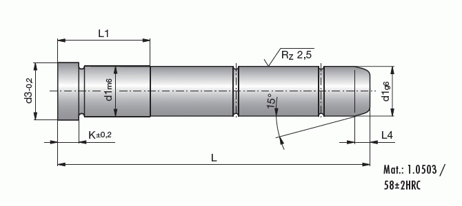 STRACK NORMALIEN - Free CAD models - W23 Guide pillar - TraceParts