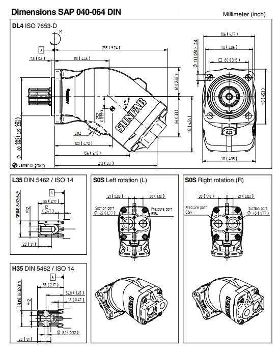 SUNFAB HYDRAULICS AB - Modelos CAD gratuitos - SAP 012-108 DIN - TraceParts