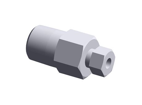 Male Connector - Male NPT Thread: 3D models - SOLIDWORKS, Inventor ...