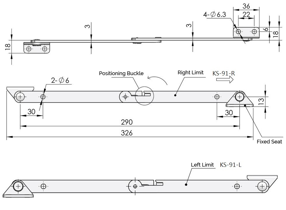 TAI SAM CORPORATION - Modelos CAD gratuitos - Door Stay.Cabinet Lid ...