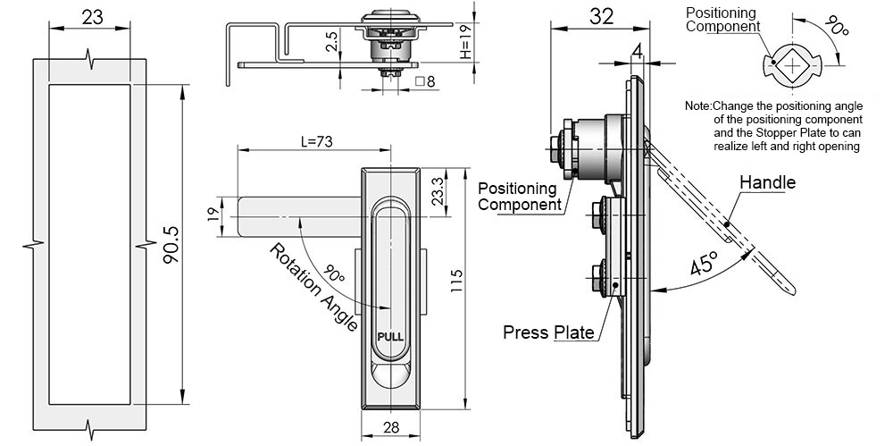 TAI SAM CORPORATION - Free CAD models - Lift and Turn Latch - TraceParts