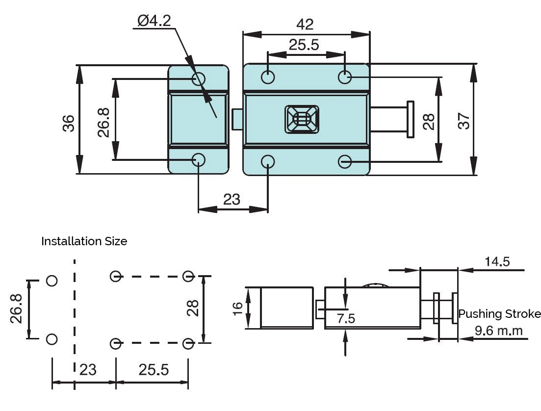 TAI SAM CORPORATION - Free CAD models - Push Latches - TraceParts