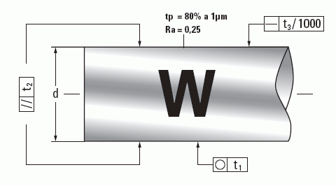 T.E.A. - Free CAD models - Precision shafts W, hardened and polished ...