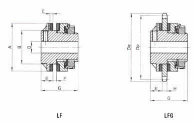 T.E.A. - Free CAD models - Friction coupling LFG, aluminium alloy [Zn ...