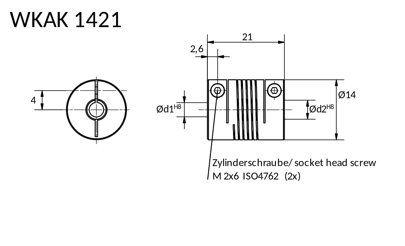 T.E.A. - Modelos CAD gratuitos - Wendelkupplung, Aluminium eloxiert ...