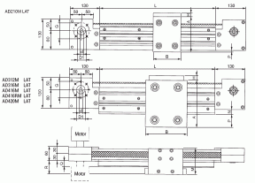 T.E.A. - Free CAD models - AD..MLAT Complete Linear Guide, for Motor ...