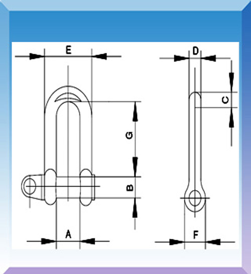 Tianjin YiYun Rigging Co., Ltd. - Free CAD models - Common Shackle YP ...
