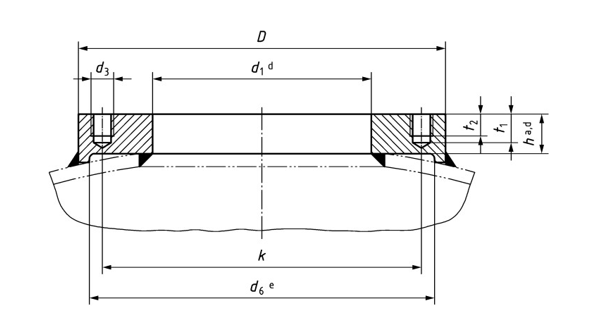 DIN 28117 - Free CAD models - Block flanges for process apparatus - DIN ...