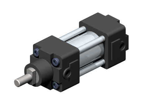 NAAMS A00 - Free CAD models - Double-action air cylinder NAAMS A00 ...