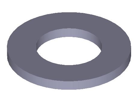 JIS B 1256 - Free CAD models - Flat Washer - TraceParts