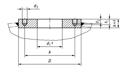 DIN 28117 - Free CAD models - Block flanges for process apparatus - DIN ...