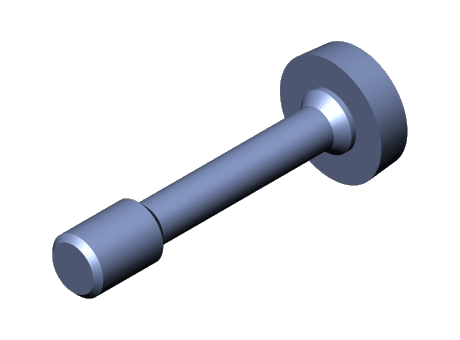 DIN 7964 - Free CAD models - Reduced shank bolts and screws with coarse ...