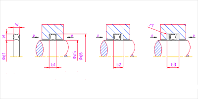 Trelleborg Sealing Solutions - Free CAD models - Quad-Ring® Seal with ...