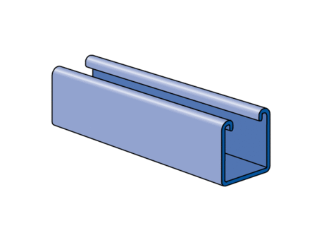 Unistrut - Free CAD models - P1000 - 1-5/8" x 1-5/8", 12 Gage Channel ...