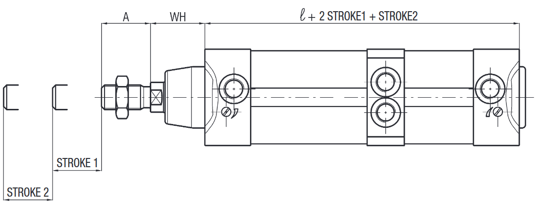 WAIRCOM - Free CAD models - "Clean profile" Cylinders to ISO 15552 ...