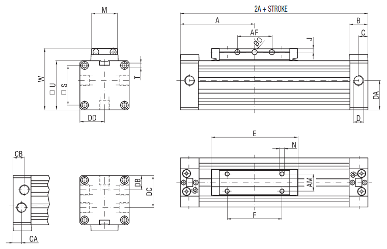 WAIRCOM - Free CAD models - Rodless cylinders - Z series - ZK basic ...