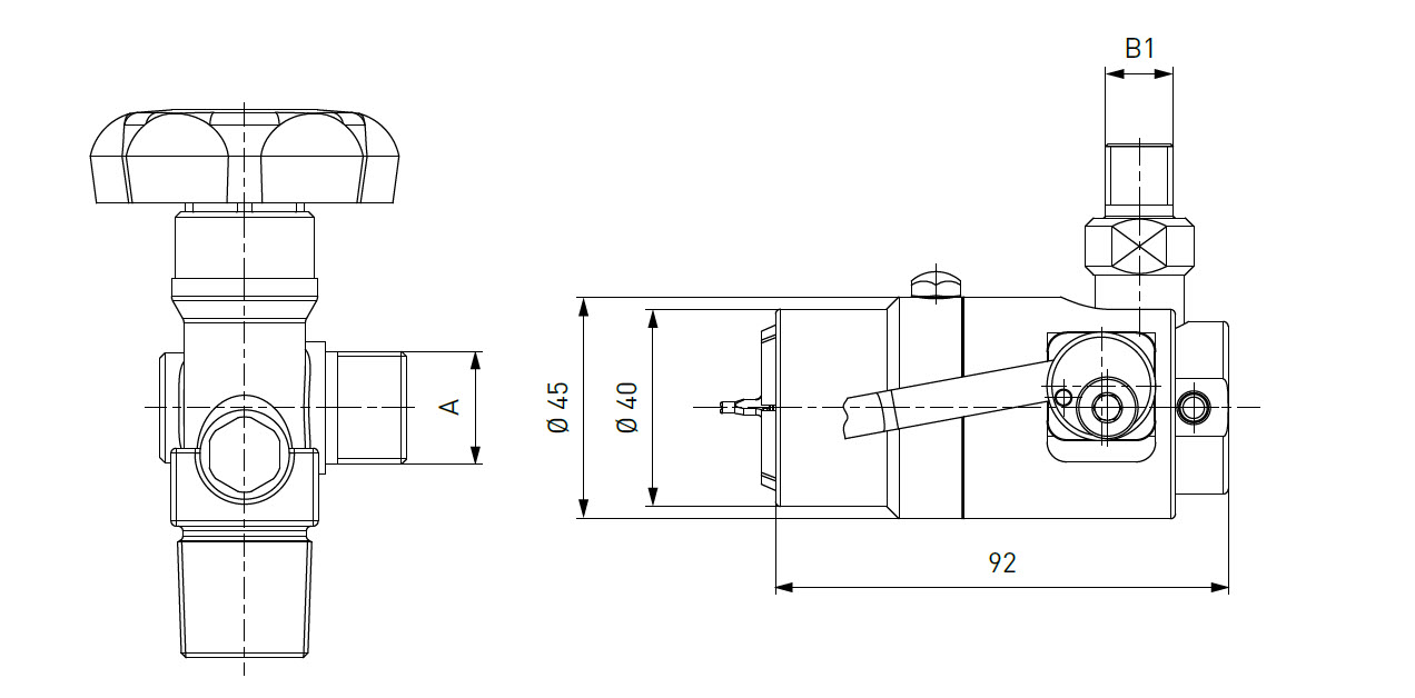 WEH Precision Connectors - 無料のCADモデル - Connector TW57 for filling gas ...