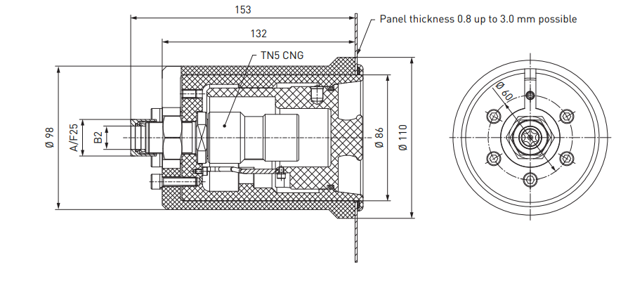 WEH Precision Connectors - Free CAD models - Fueling System TS55 CNG for buses / trucks (ECE ...