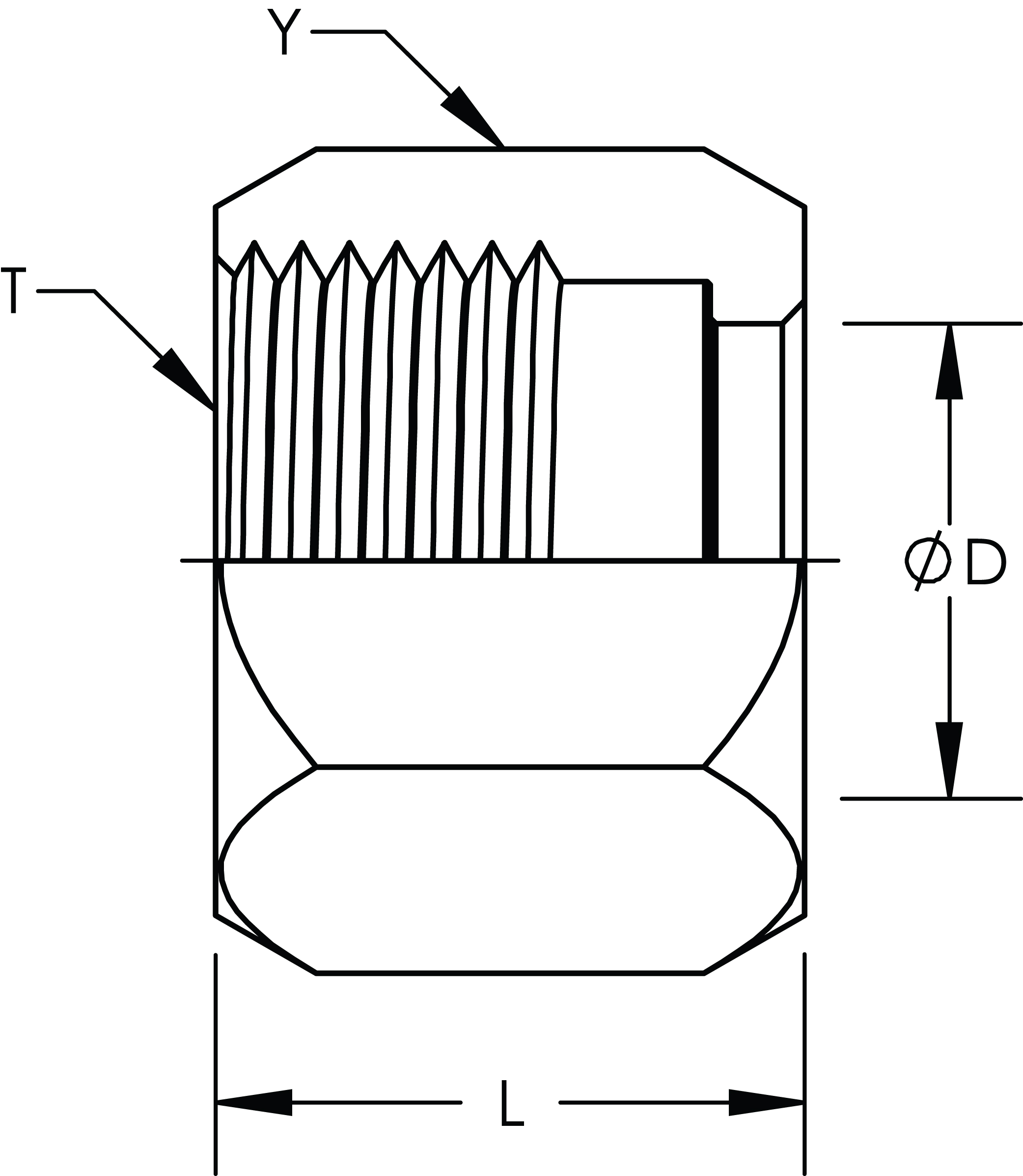 World Wide Fittings - Modelos CAD gratuitos - JIC Flare Nut - 316 SS ...