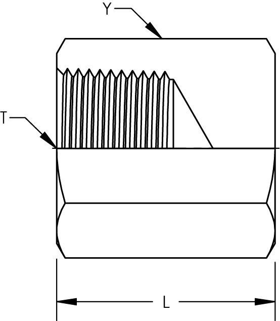 World Wide Fittings - Modelos CAD gratuitos - Pipe Cap - Female Pipe ...